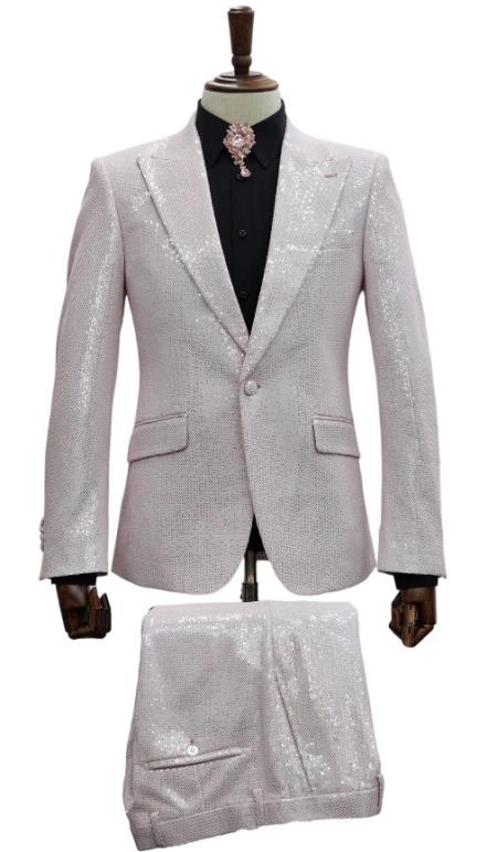 Giovanni Testi Suits - Giovanni Tuxedo Sequin Suit - Shiny Tuxedos - P ...