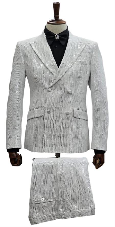 Giovanni Testi Suits - Giovanni Tuxedo Sequin Suit - Shiny Tuxedos - P ...