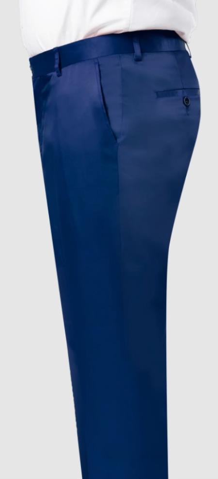 Mens Satin Pants Royal — MensUSA