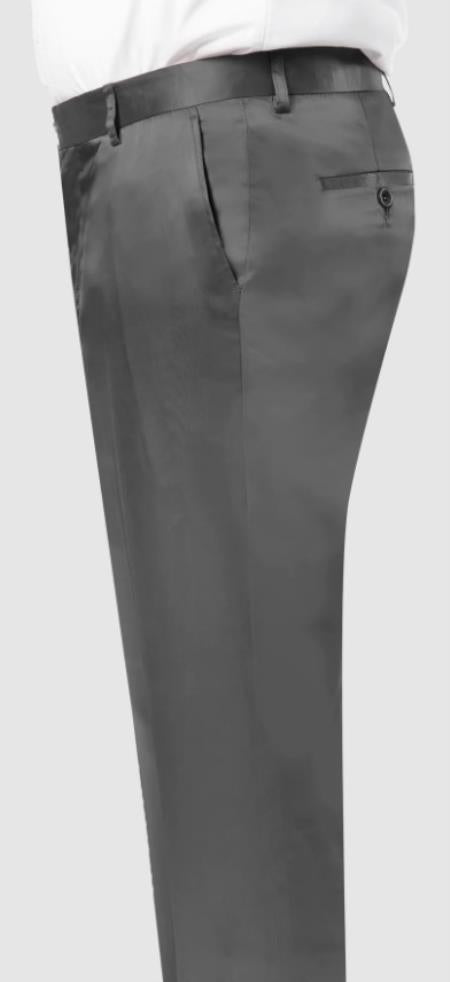 Mens Satin Pants Gray — MensUSA