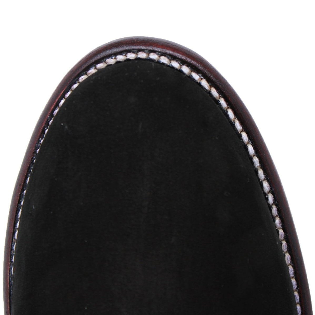 Los Altos Men's Round Toe Suede Leather Short Boots - Black 50B6305 ...