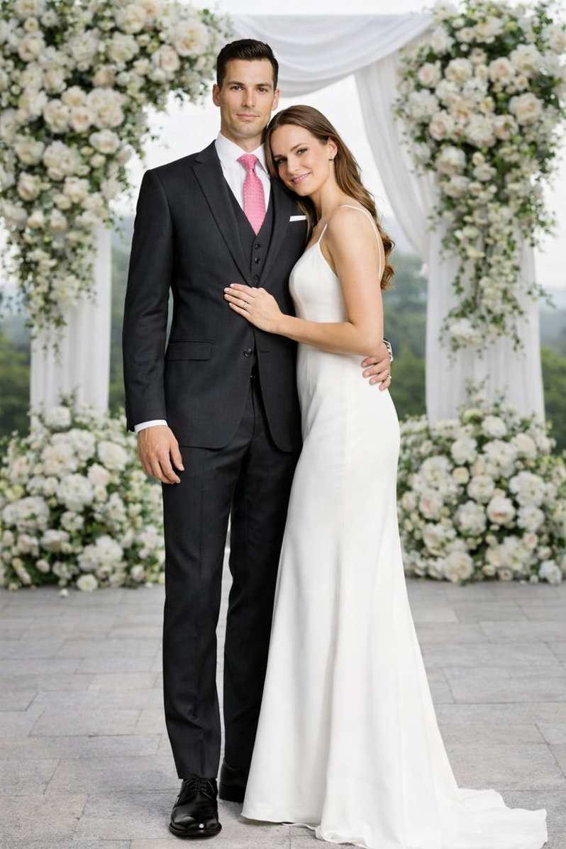 Mantoni Charcoal Two-button Wool Suit — MensUSA