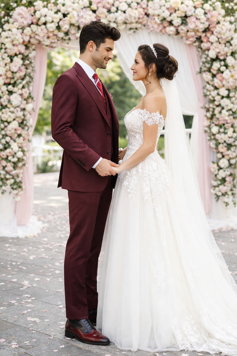 Plus Size Men’s Suits – Big and Tall with Peak Lapel, Ticket Pocket ...