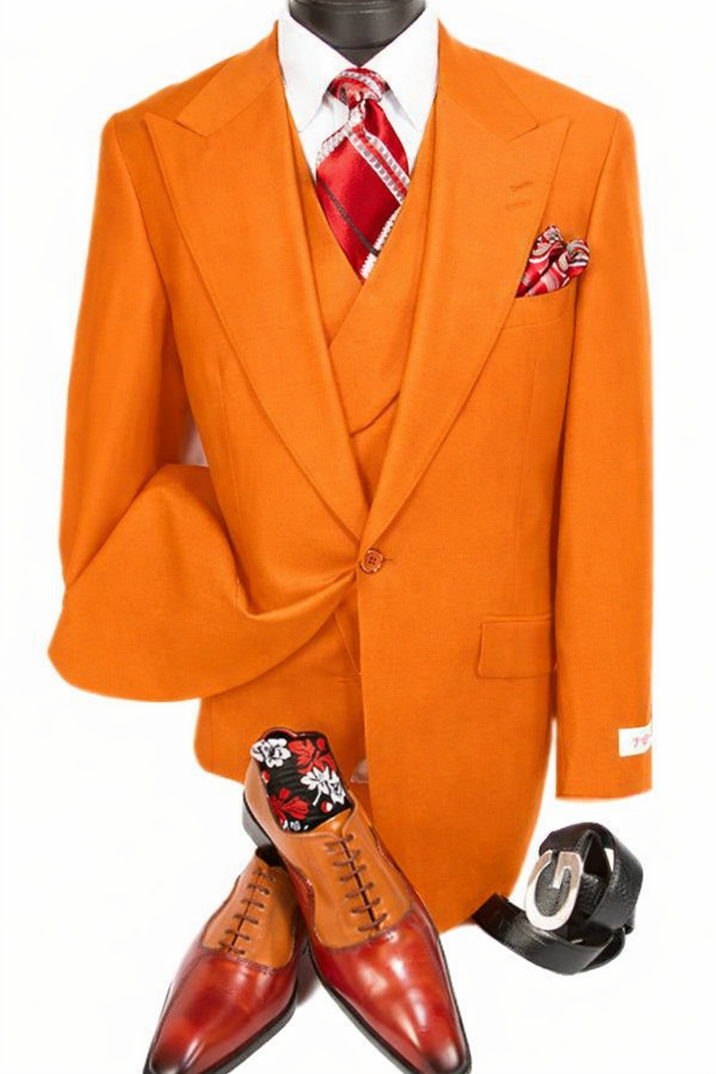 Mens Big and Tall Suits – Plus Size with Peak Lapel & Ticket Pocket fo ...