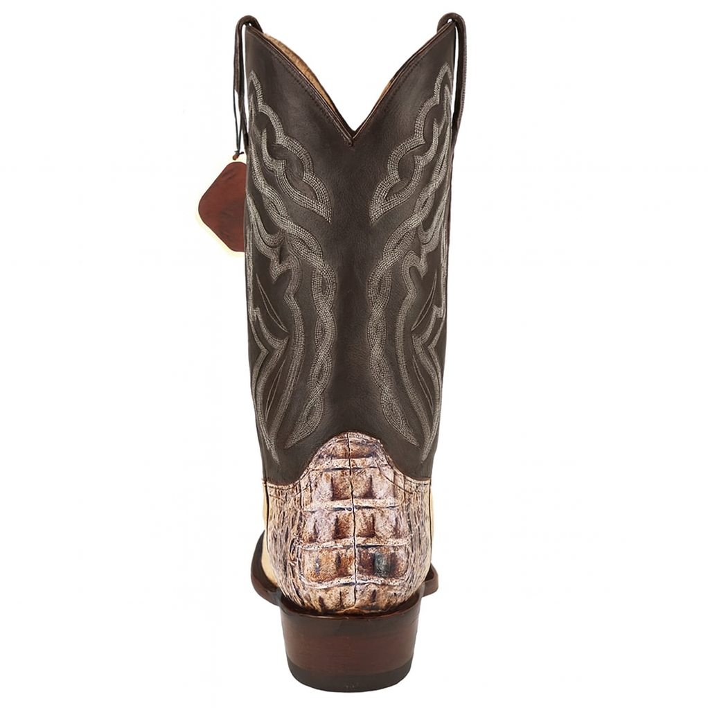 Mens King Exotic Caiman Hornback Cowboy Boots Natural (4980249) — MensUSA