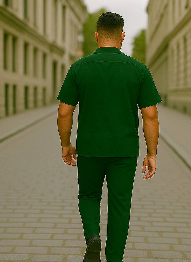 Mens Walking Suit - Big and Tall Casual Suit - Emerald Green Suit Up t ...