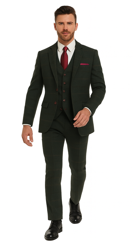 Mens Winter Suit - Suit For Cold Weather - Winter Color Tweed Herringb ...