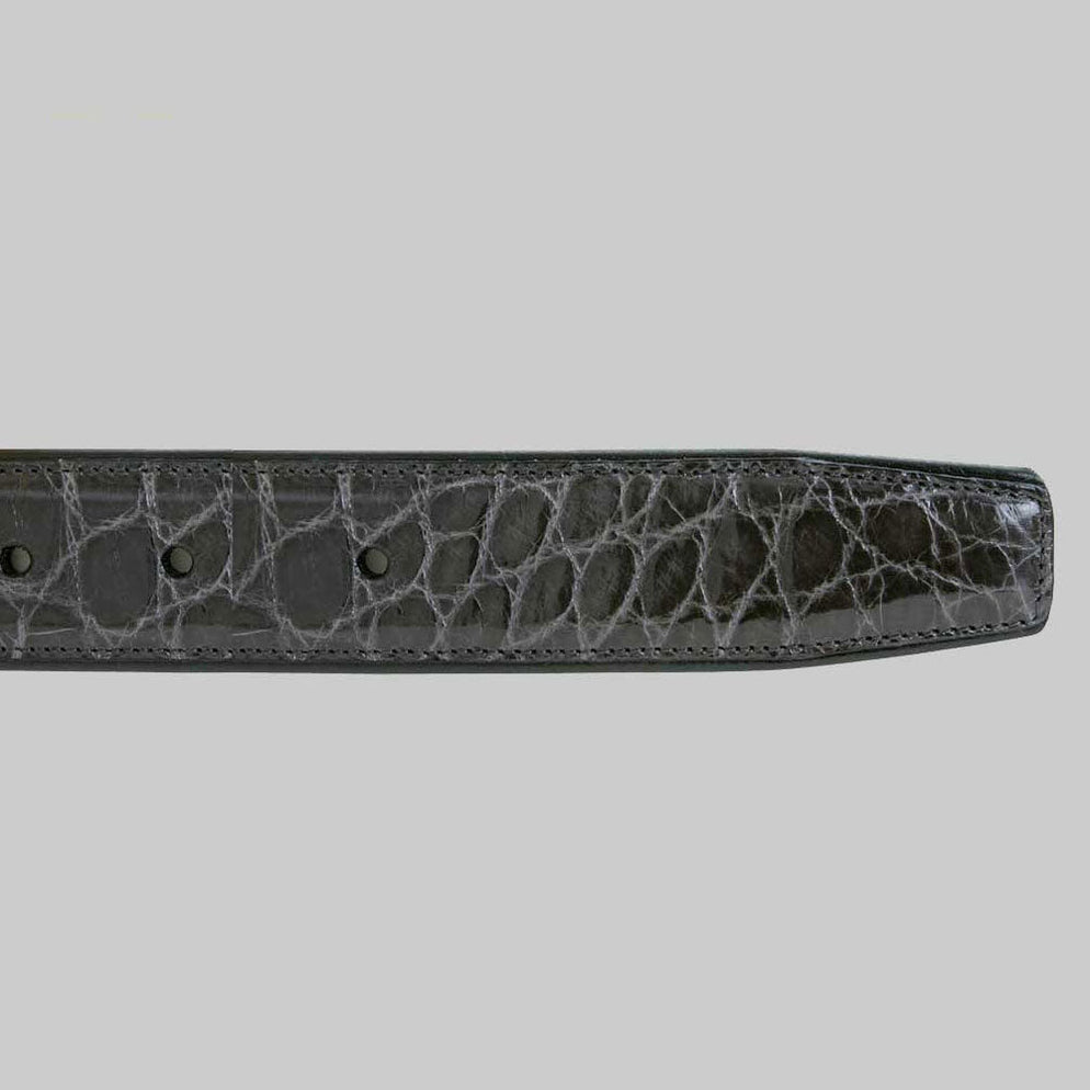 Mezlan Alligator Belt Grey (AO7907) — MensUSA