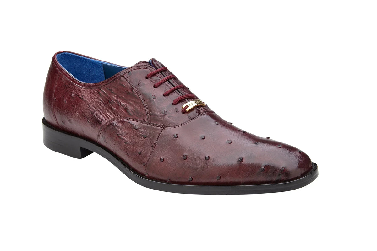 Belvedere Orlando Shoes - Antique Dark Burgundy Men's Dress Shoe — MensUSA