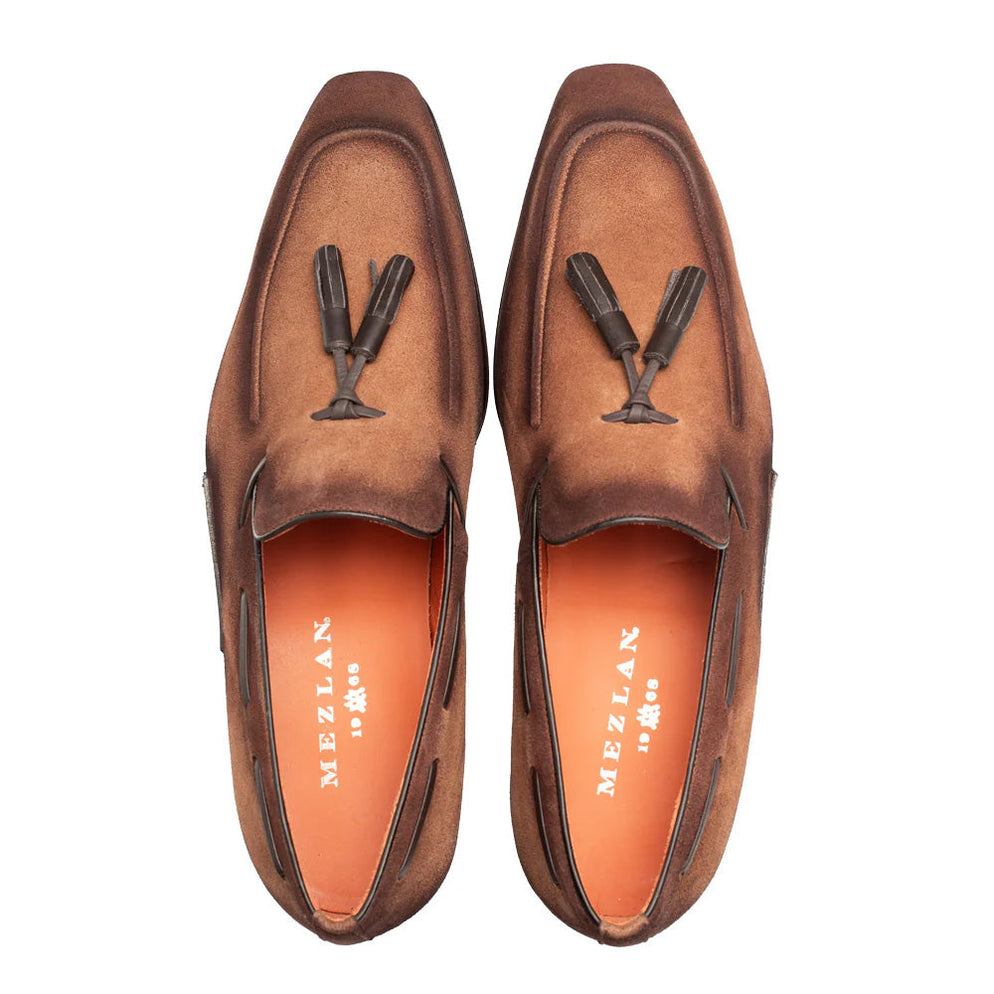 Mezlan Pavese Suede Tassled Slip On Sport (21310) — MensUSA