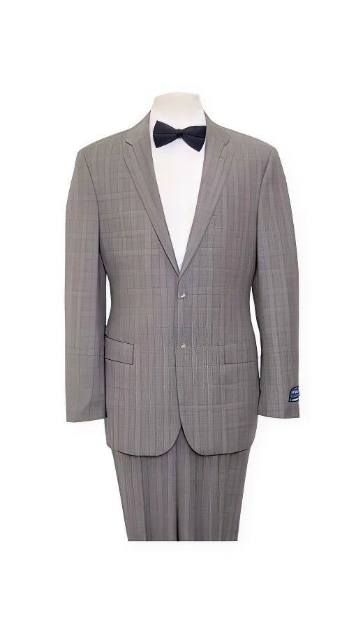 Mens Windowpane Plaid Blazer Gray Jacket houndstooth checkered Pattern ...
