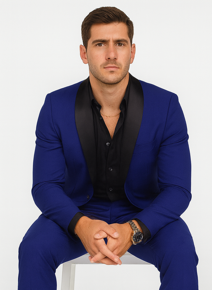 Royal Blue Prom Tuxedo - Wedding Suit - Groom Tuxedo Suit — MensUSA