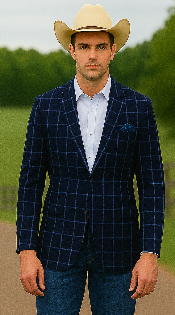 Saco vaquero - Western Sport Coat - Western Blazer- Men's Slim Fit Two ...