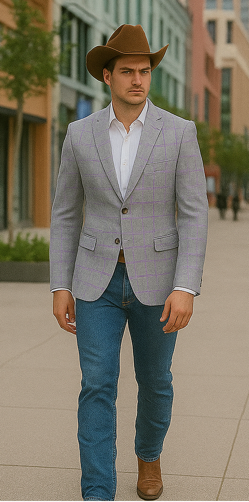 Saco vaquero - Western Sport Coat - Western Blazer - Men's Two Button ...