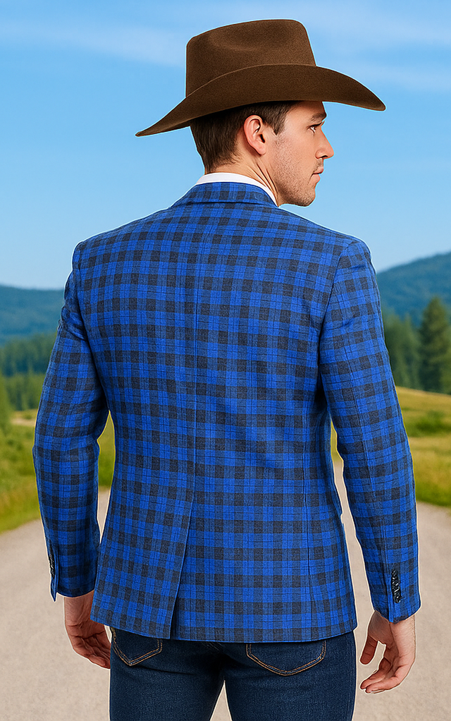 Saco vaquero - Western Sport Coat - Western Blazer - Men's Two Button ...