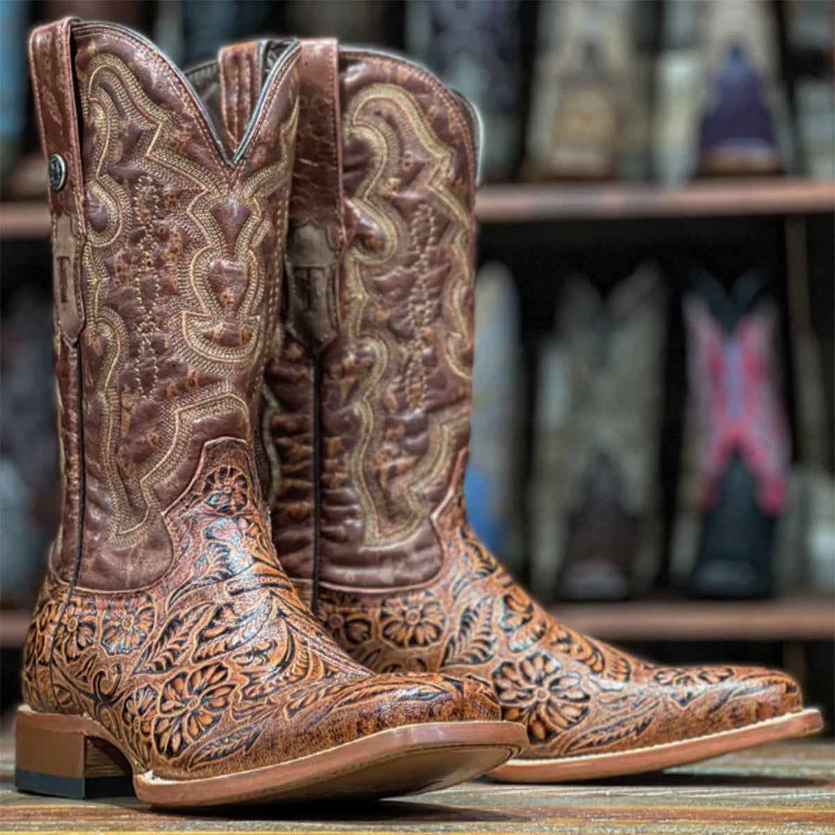 Hand Tooled Cowboy Boots Print — MensUSA