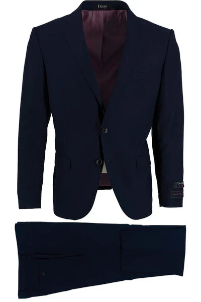 Porto, Slim Fit, Pure Wool Suit by Tiglio Luxe TIG1036 — MensUSA
