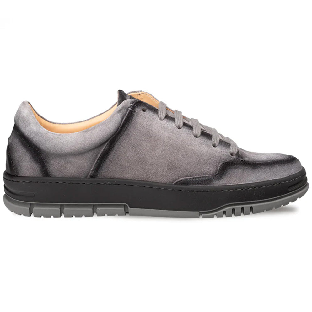Mezlan Villani Suede Street Sneaker Grey (21336) — MensUSA