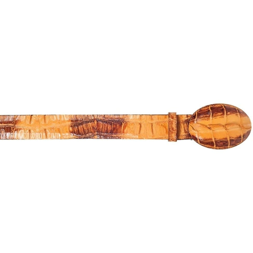 Men's Wild West Caiman Skin Cowboy Belt 2C110276 — MensUSA
